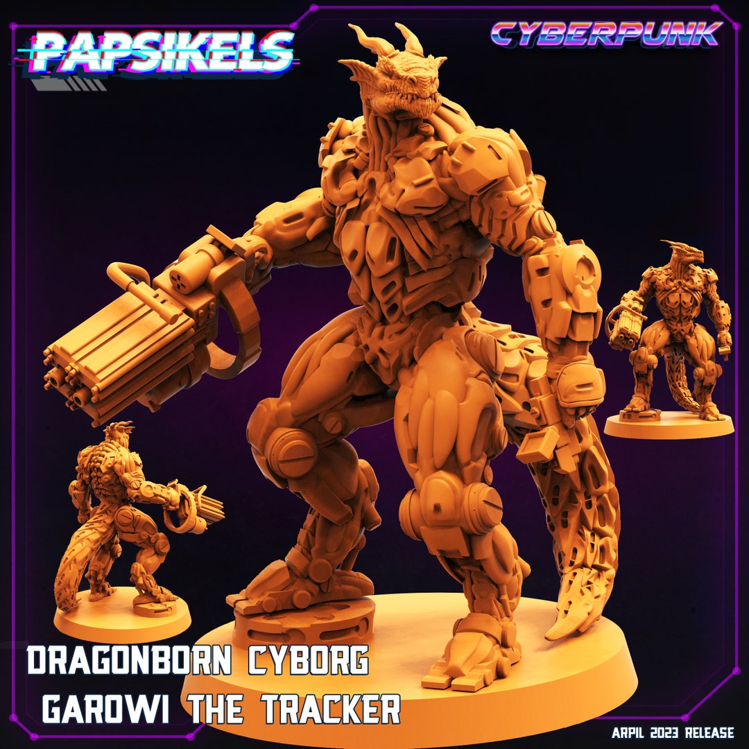 Dragonborn Cyborg Garowi the Tracker by Papsikels Great for Cyberpunk ...