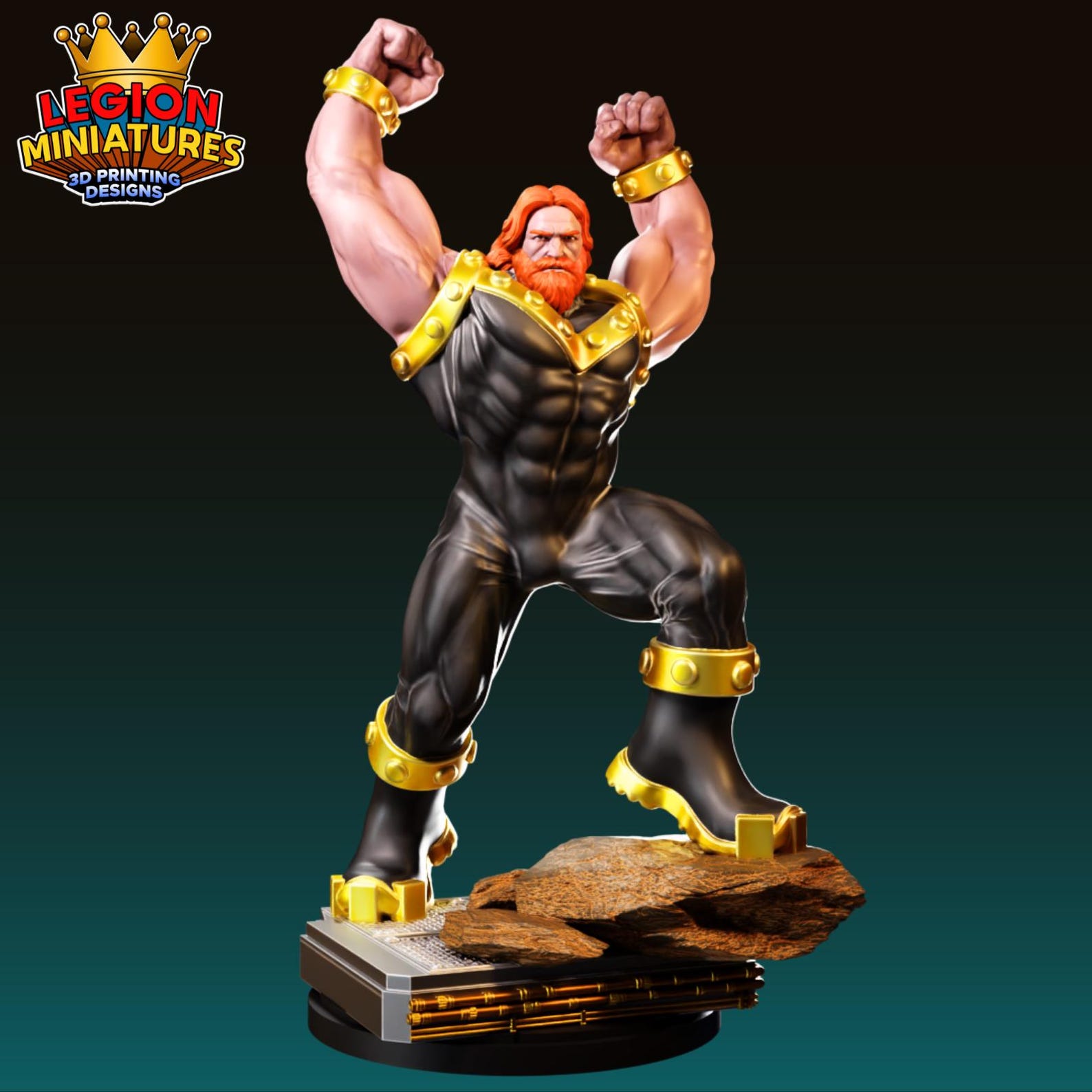 Wooly 40mm Scale on 35mm Base by Legion Miniatures Great for Display ...