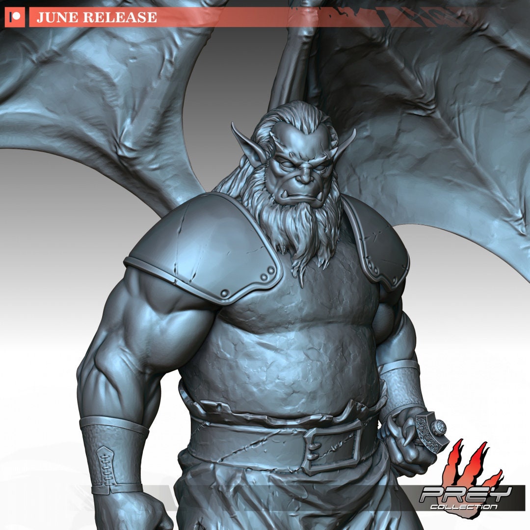 Gargoyle 3 From PREY Stl COLLECTION Available in Three Sizes:32mm, 75mm ...