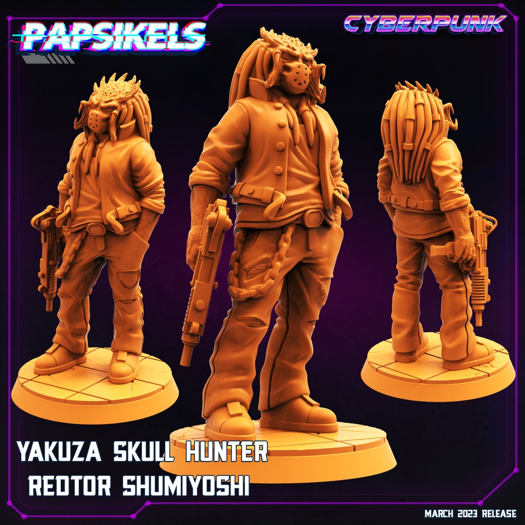 Yakuza Skull Hunter Redtor Shumiyoshi by Papsikels Great for Cyberpunk ...
