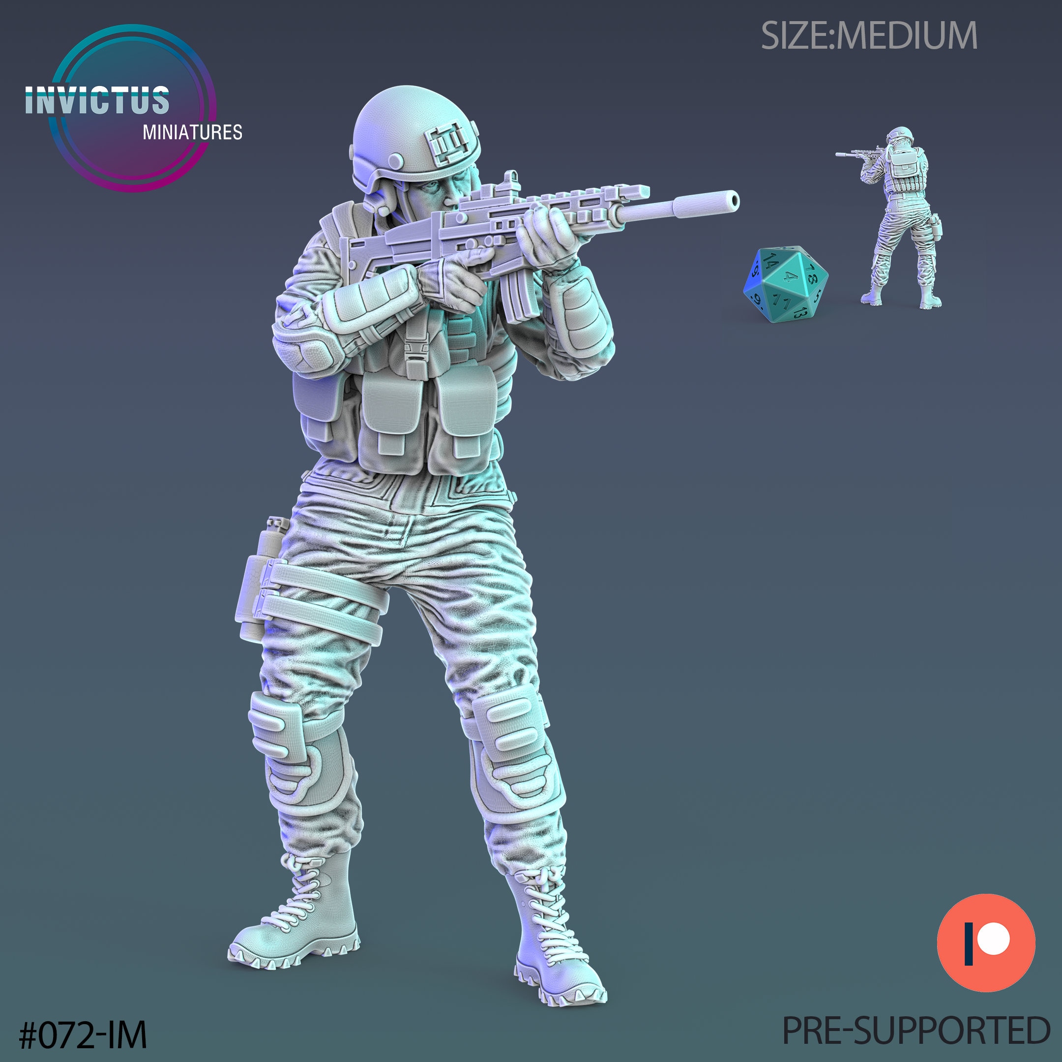 Soldier Squad Operator Aiming Rifle - Jungle Assault by Invictus ...