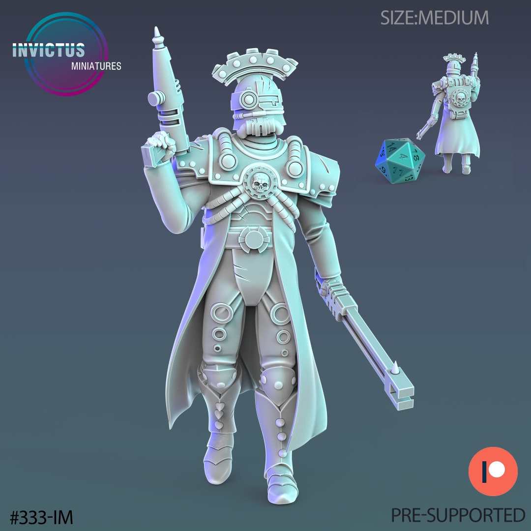 Mechanoid Officer - Space Legion by Invictus Miniatures Great for ...