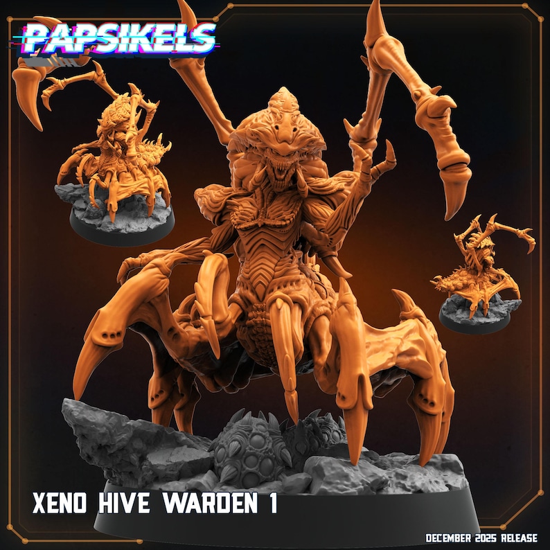 Xeno Hive Warden by Papsikels Great for Trench Crusade Cyberpunk ...