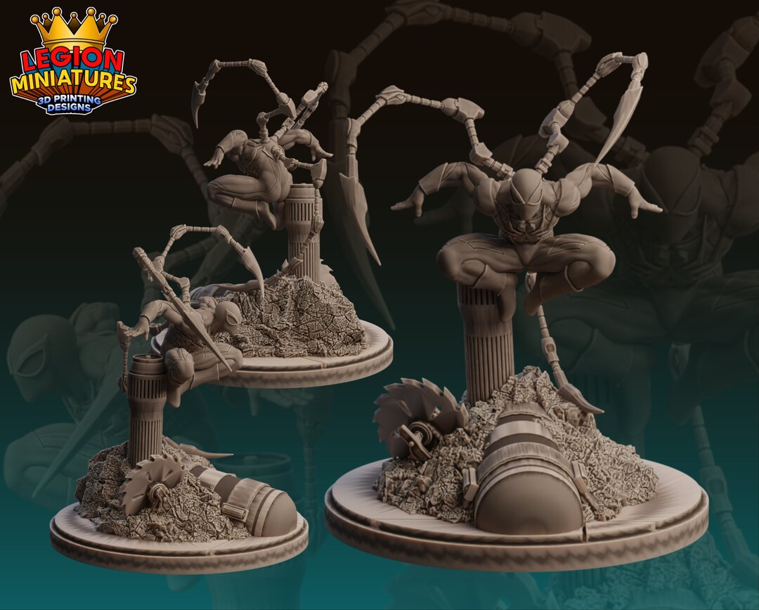 Steel Arachnid by Legion Miniatures Great for Display, Superhero Rpgs ...