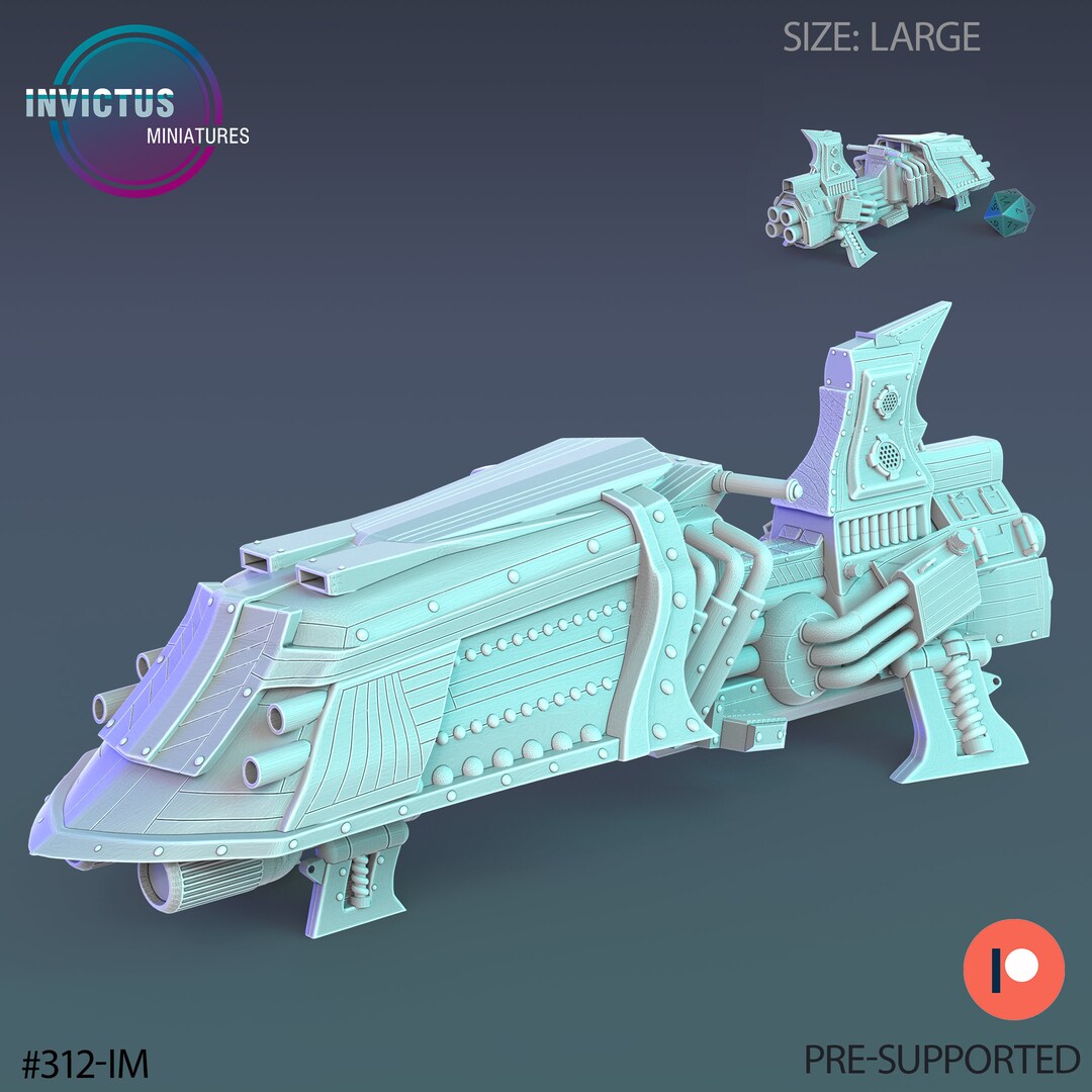 Hover Bike Space Legion by Invictus Miniatures Great for Cyberpunk ...
