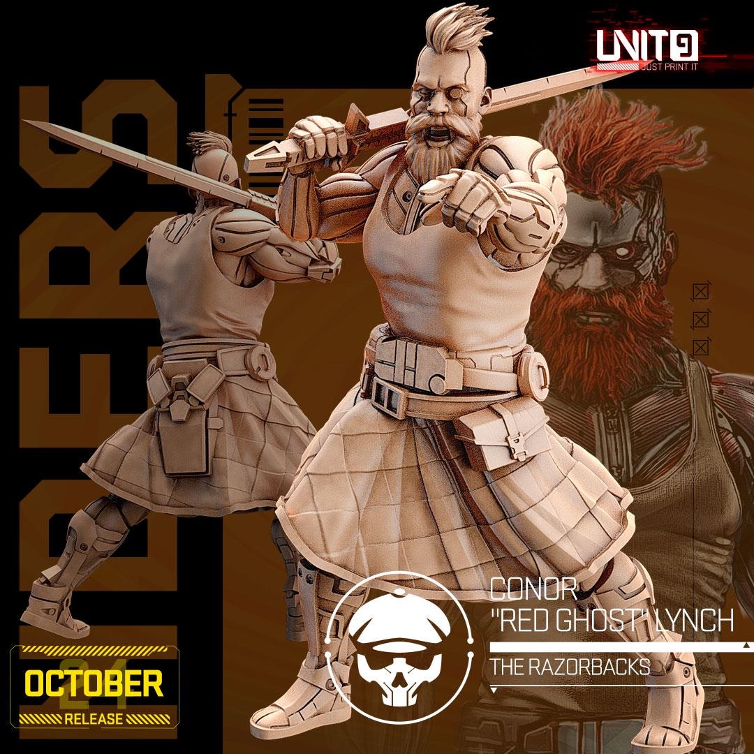 Conor "red Ghost" Lynch -the Razorbacks - Unit From Unit 9 Great for ...