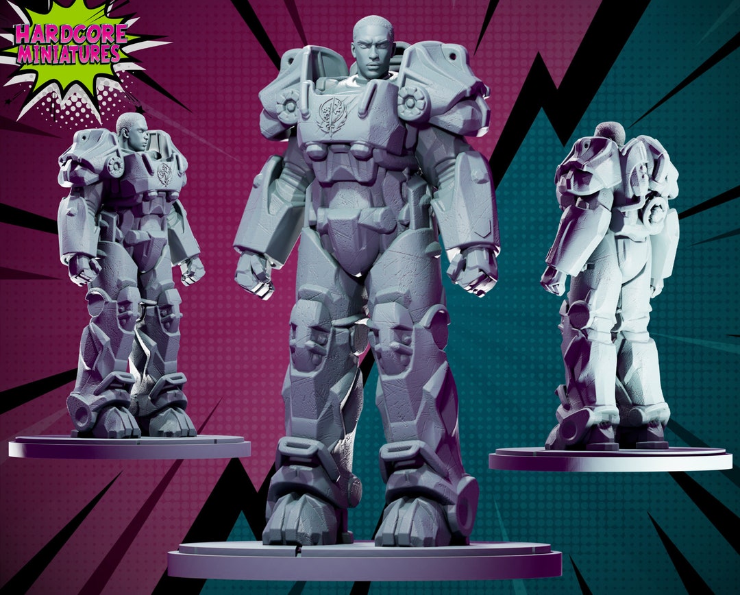Power Armor by Hardcore Miniatures Great for Display, Superhero Rpgs ...
