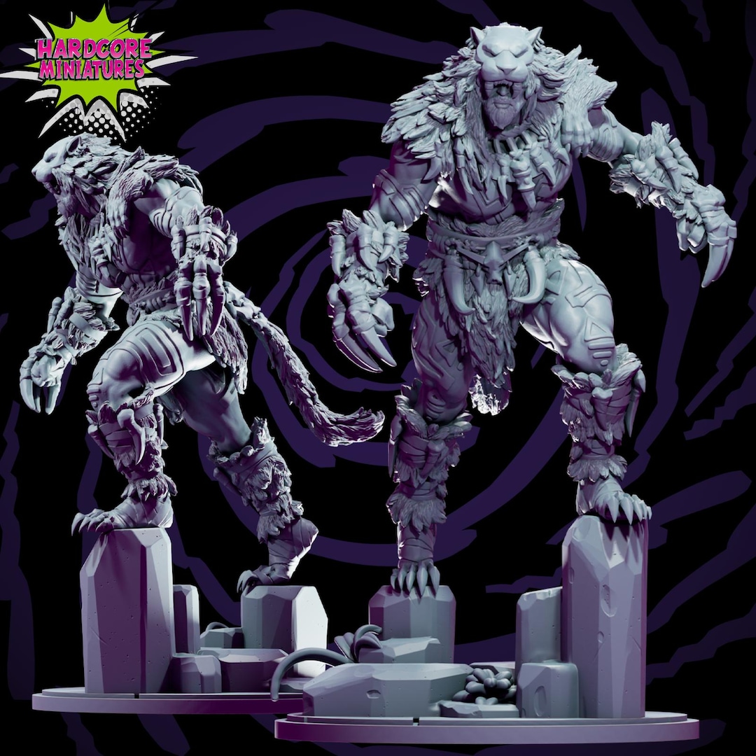 King Chad 40mm Scale on 35mm Base by Hardcore Miniatures Great for ...