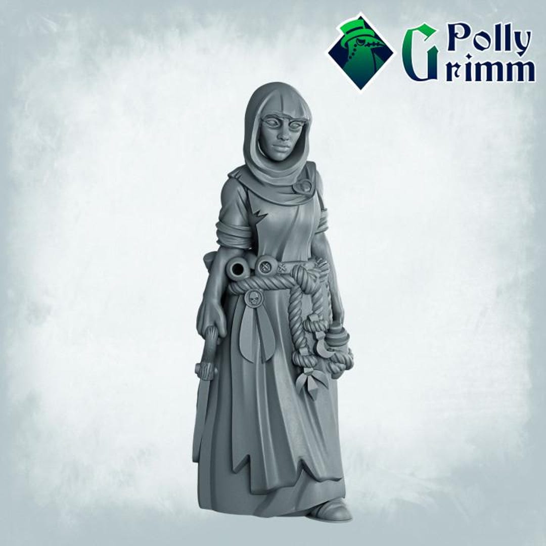 Nun - Fantasy and Historical Models by Poly Grimm Great for Dungeons ...