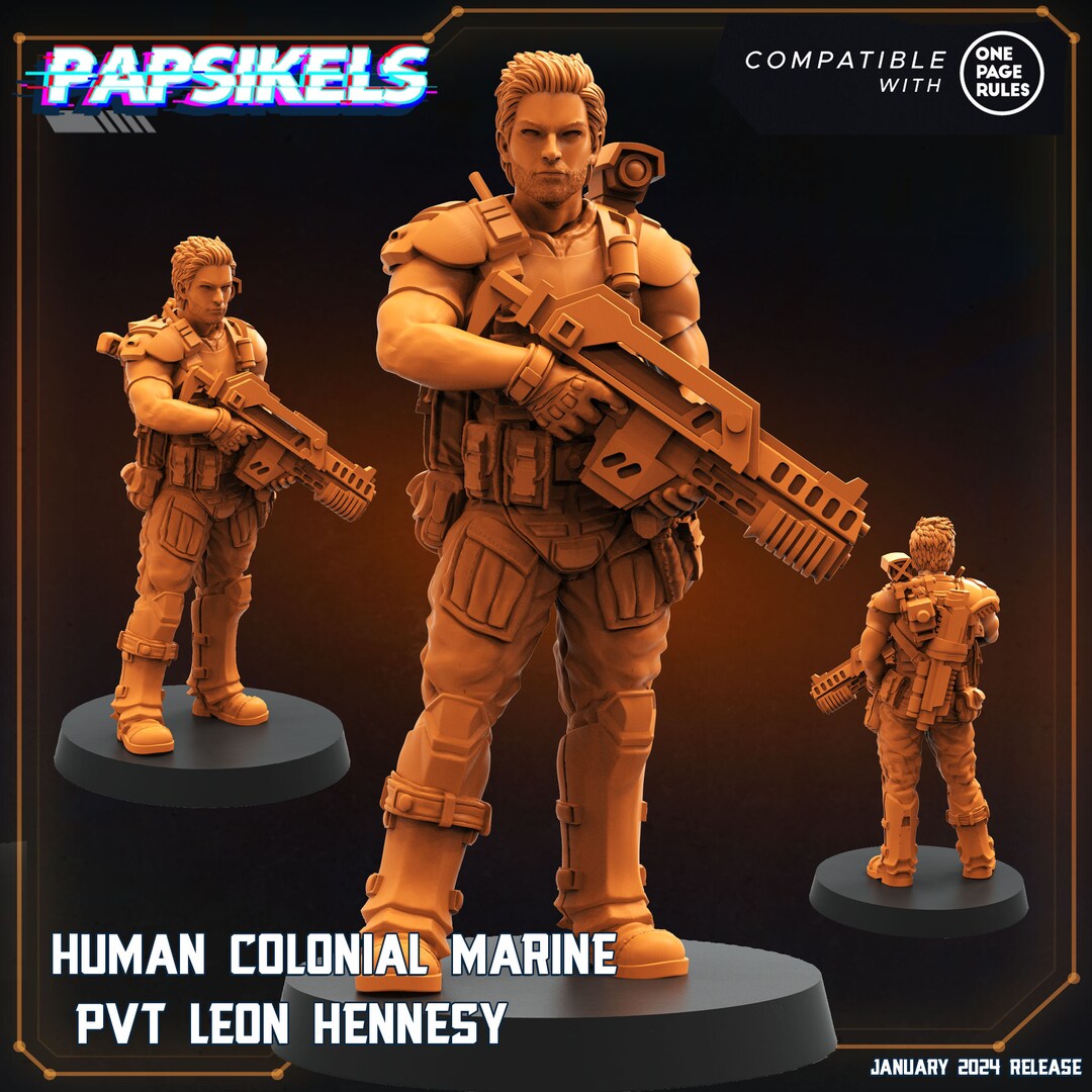 Human Colonial Marine Pvt Leon Hennesy by Papsikels Great for Cyberpunk ...
