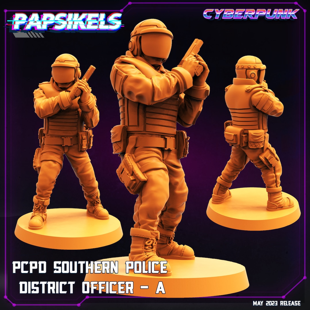 PCPD Southern Police District Officer Great for Cyberpunk, Shadowrun ...
