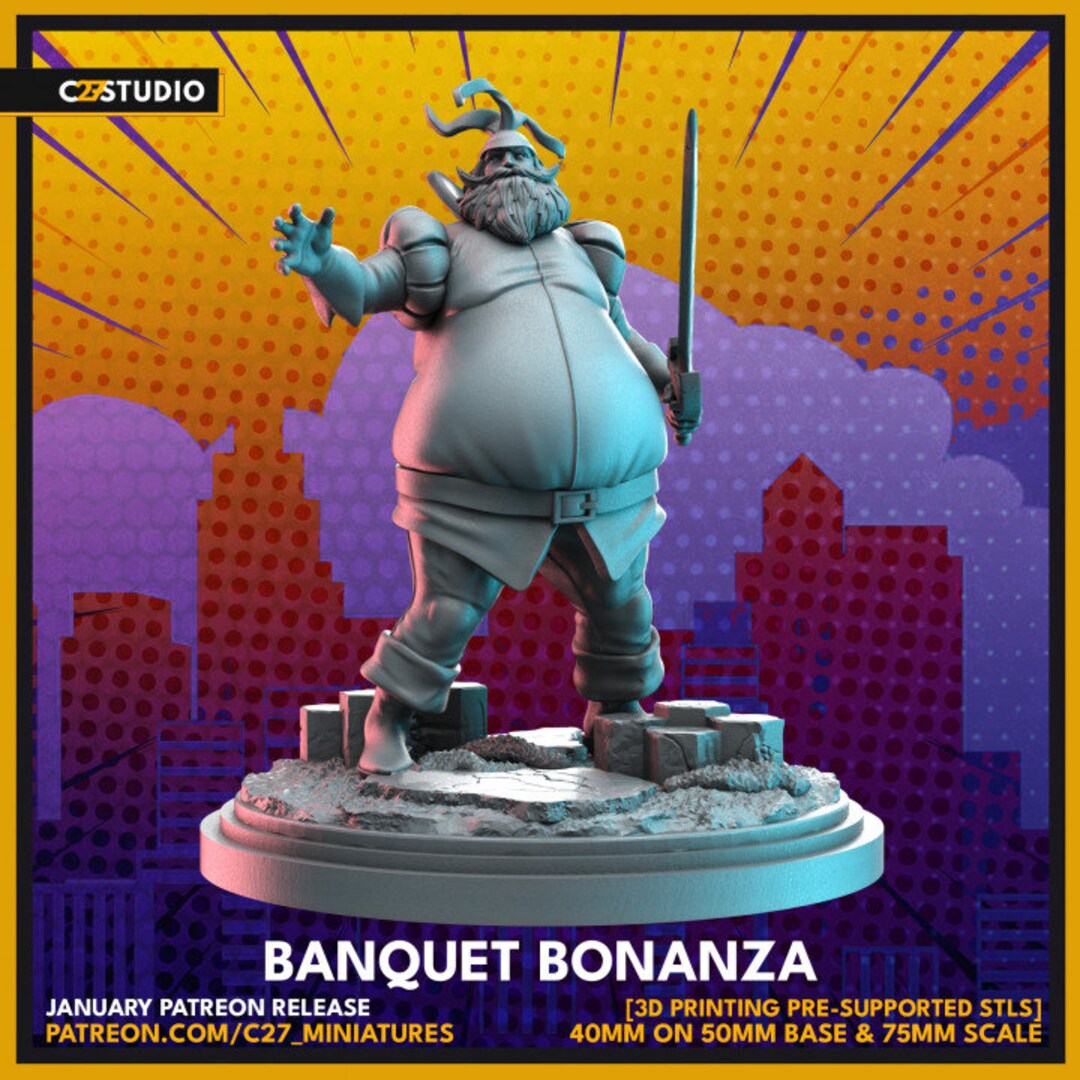 Banquet Bonanza by C27 Miniatures Great for Crisis Protocol, Superhero ...