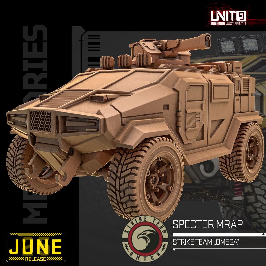 Specter MRAP - Strike Team "omega" From Unit 9 Great for Cyberpunk ...