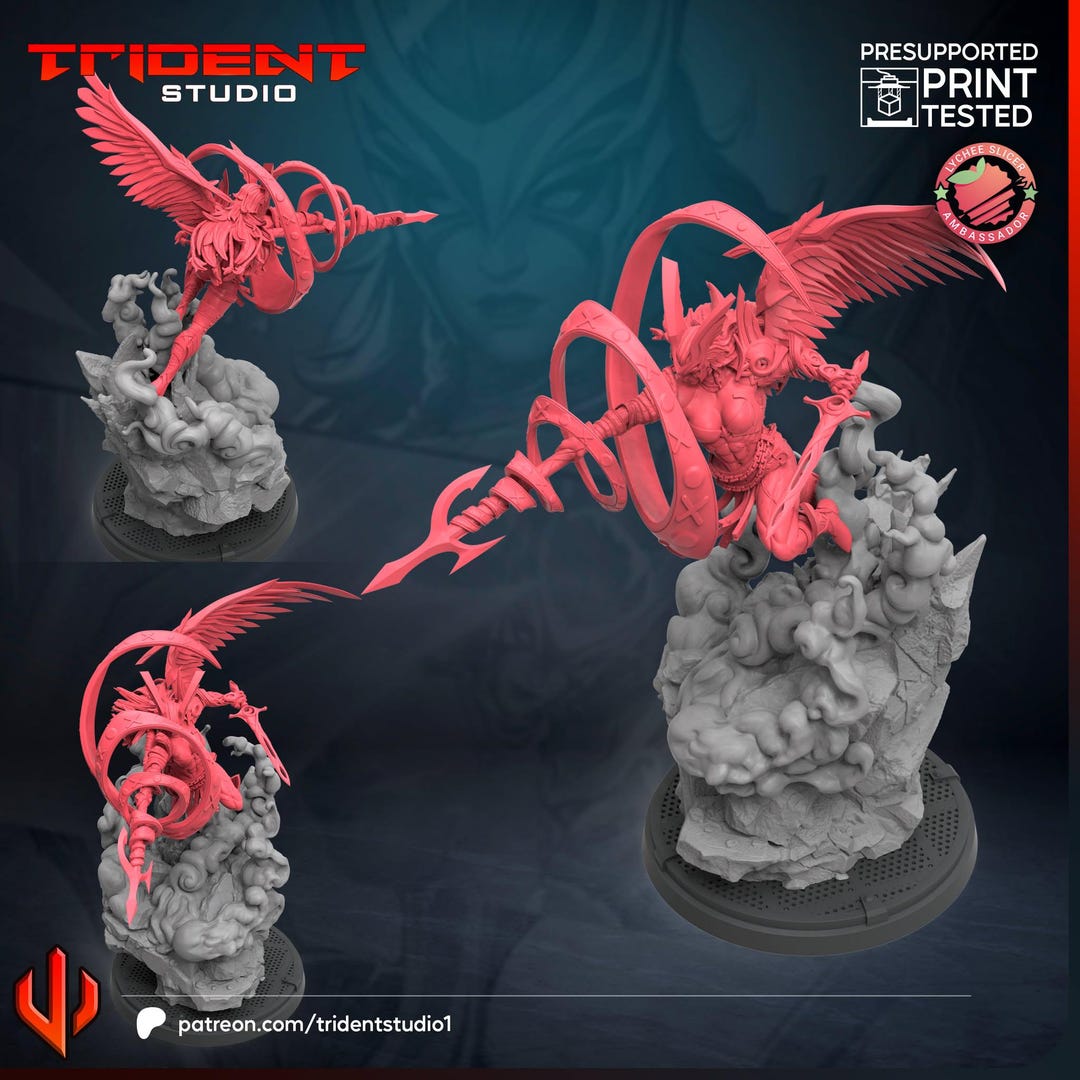 Seraphim 40mm Scale on 35mm Base From Trident Studios Great for Crisis ...