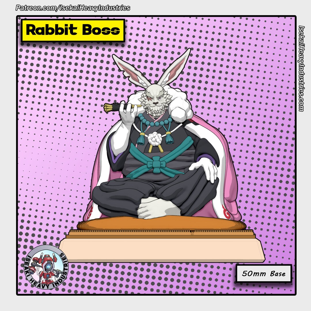 Rabbit Boss on 50mm Base by Isekai Heavy Industries Great for Crisis ...
