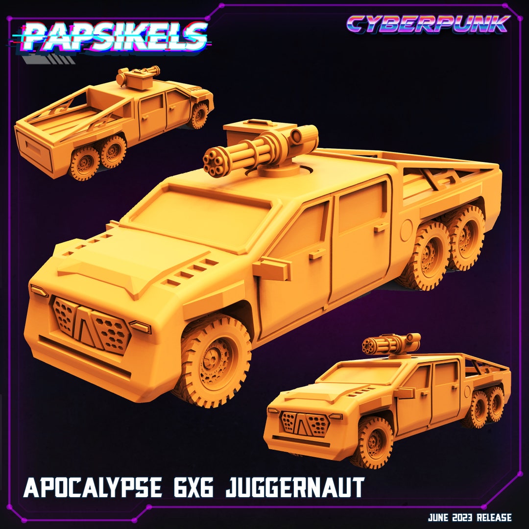 Apocalyose 6x6 Juggernaut by Papsikels Great for Cyberpunk, Shadowrun ...