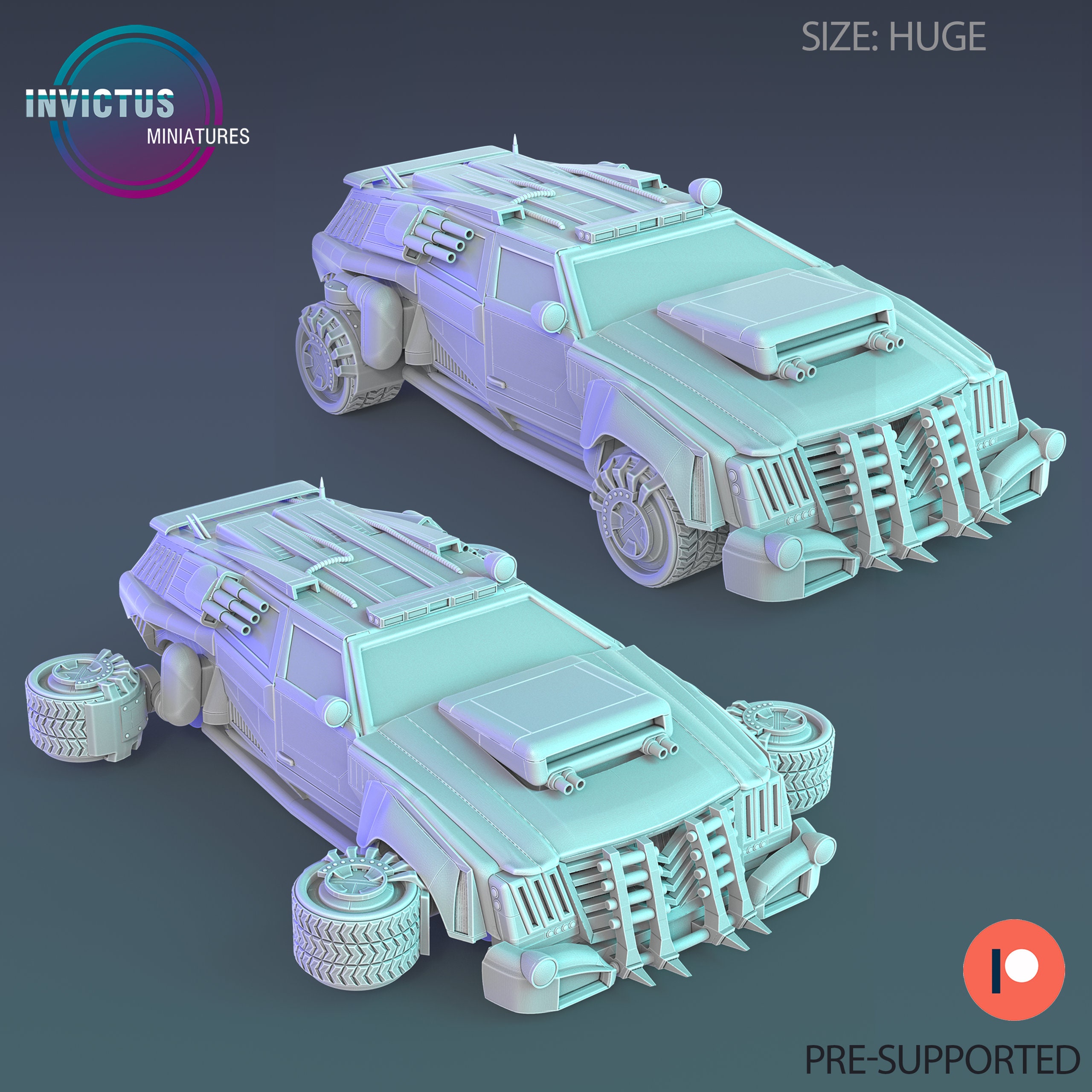 Cyber City Police Car Cyberpunk City by Invictus Miniatures Great for ...