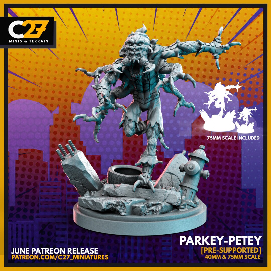 Parkey-petey by C27 Miniatures Great for Crisis Protocol, Superhero ...