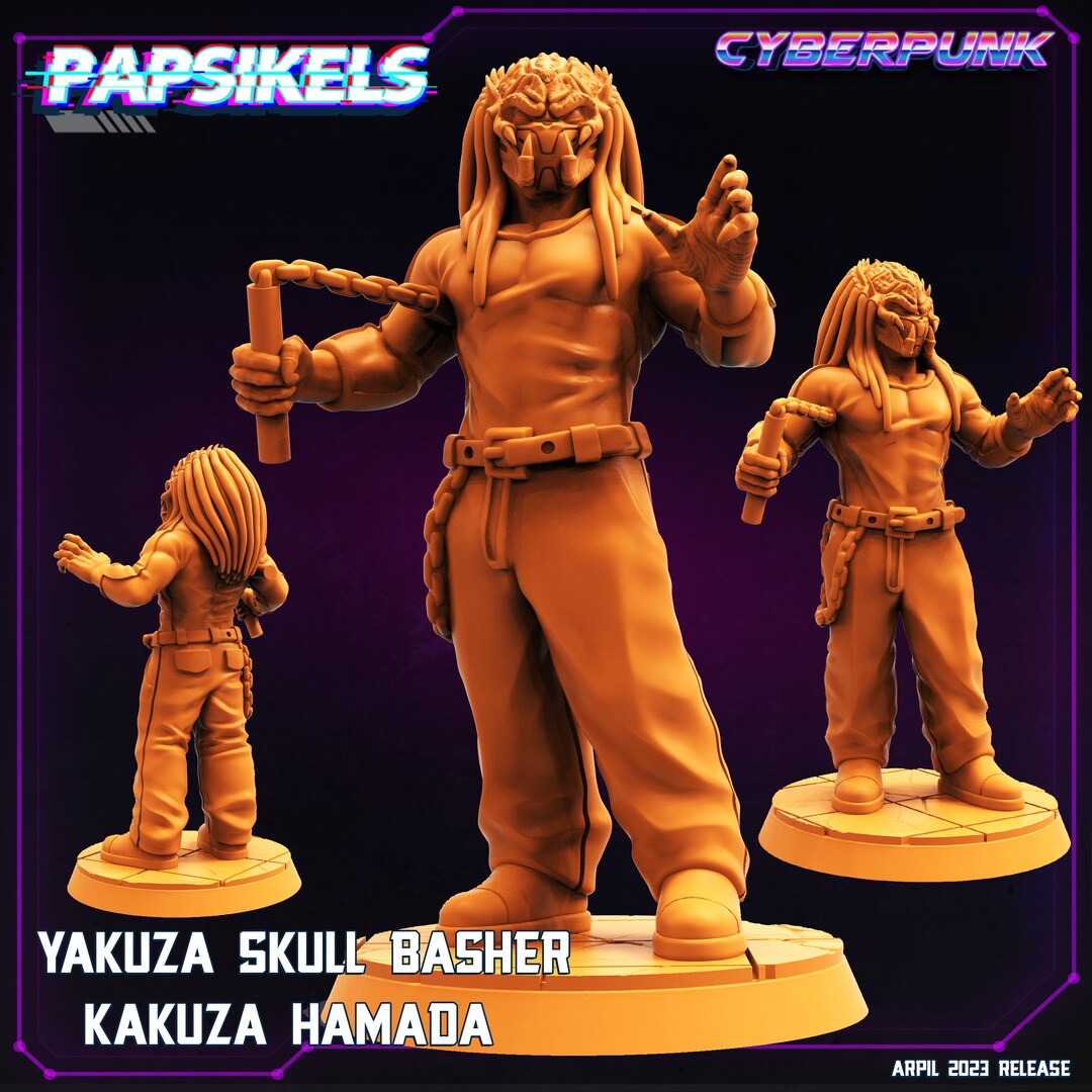 Yakuza Skull Basher Kakuza Hamada by Papsikels Great for Cyberpunk ...