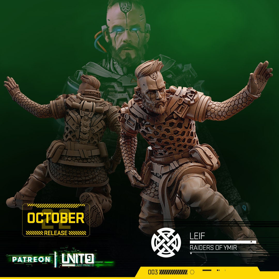 Leif - Raiders of Ymir From Unit 9 Great for Cyberpunk, Human Interface ...