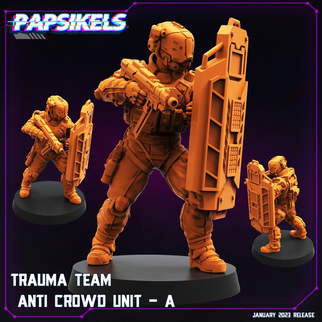 Trauma Team Anit Crowd Unit by Papsikels Great for Cyberpunk,shadowrun ...