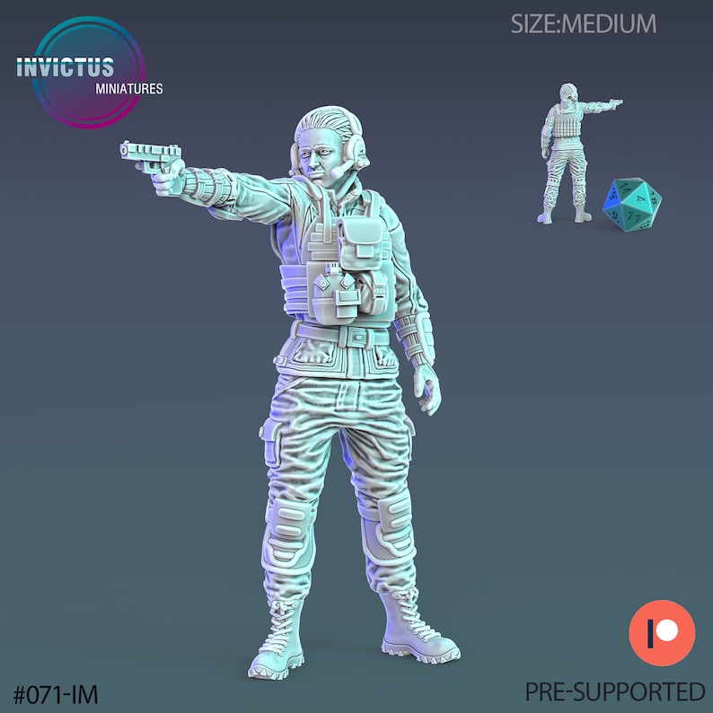 Soldier Squad Operator Aiming - Jungle Assault by Invictus Miniatures ...