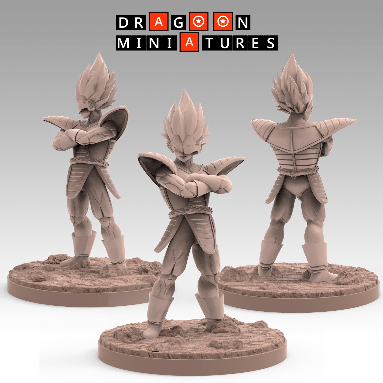 Vegeta Scouter de Dragoon Miniatures ideal para exhibición - Etsy España