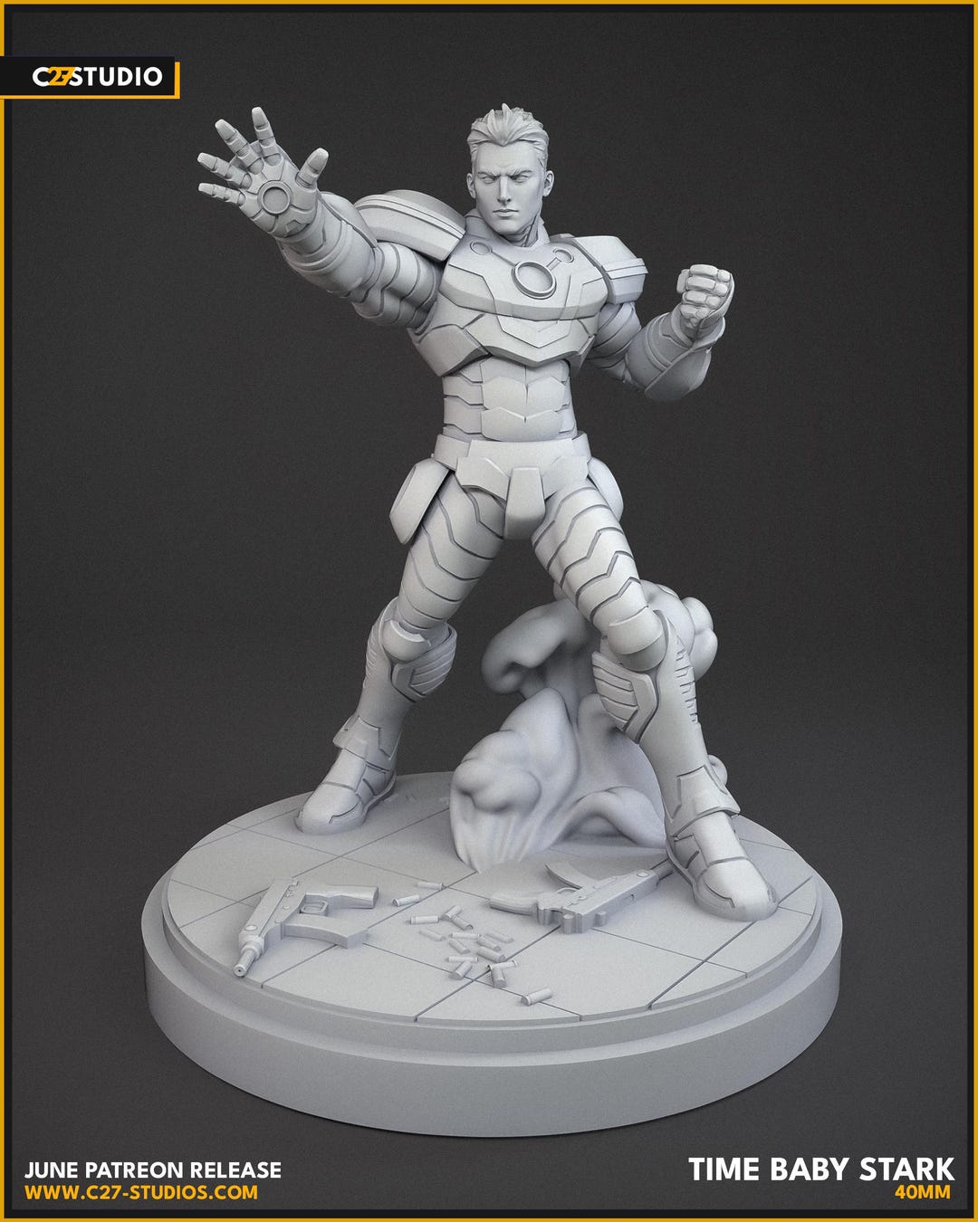 Time Baby Stark 40mm on 35mm Base by C27 Miniatures Great for Crisis ...