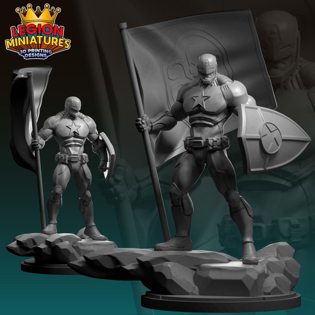 General Wyvern 40mm Scale on 35mm Base by Legion Miniatures Great for ...