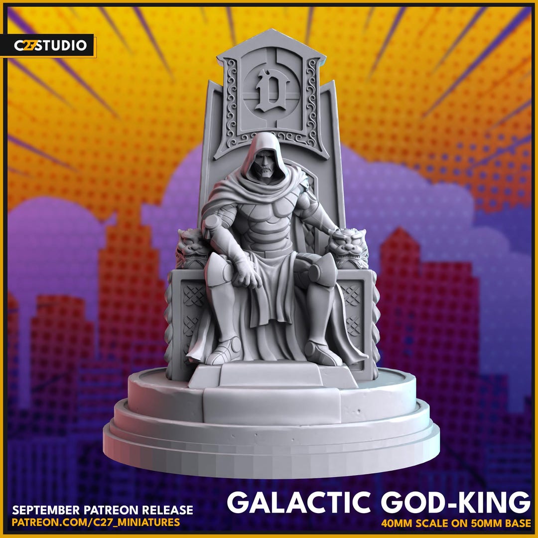 Galactic God-king 40mm on 50mm Base by C27 Miniatures Great for Crisis ...