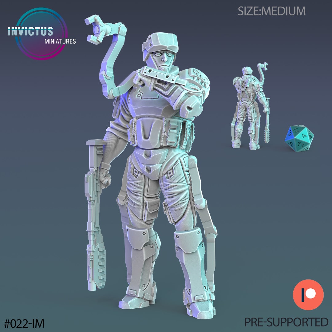 Exoskeleton Soldier - Transmit by Invictus Miniatures Great for ...
