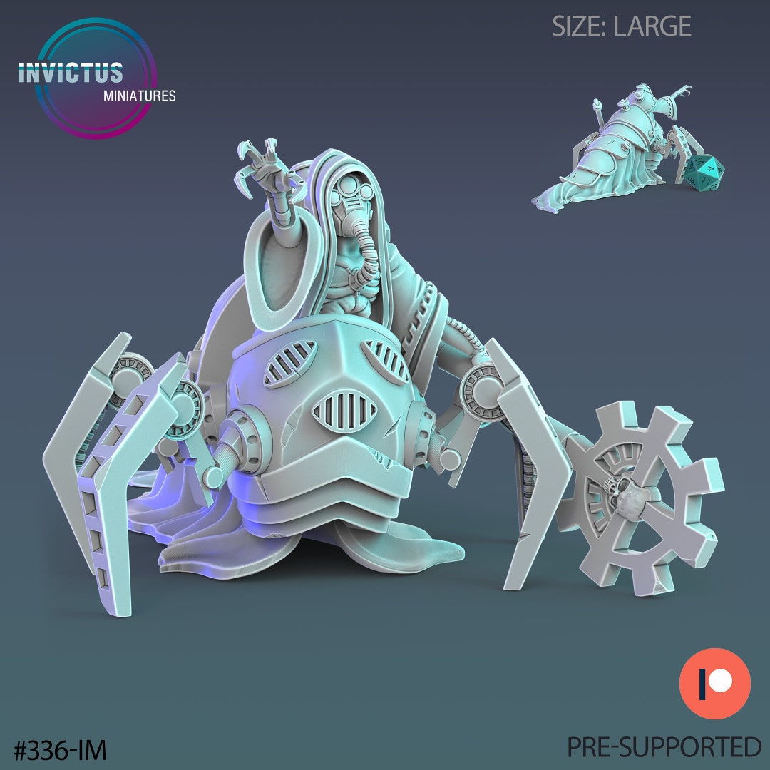 Mechanoid Priest - Space Legion by Invictus Miniatures Great for ...