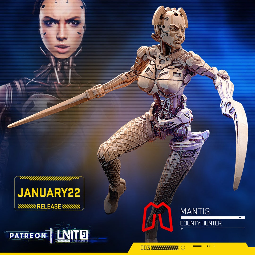 Mantis - Bounty Hunter From Unit 9 Great for Cyberpunk, Human Interface ...