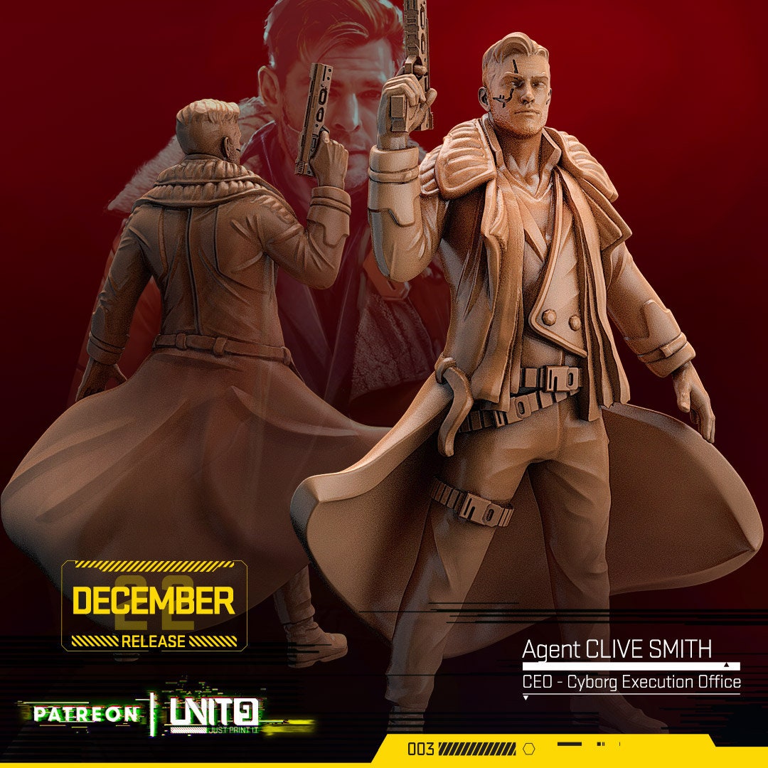 Agent Clive Smith CEO - Cyborg Execution Office From Unit 9 Great for ...