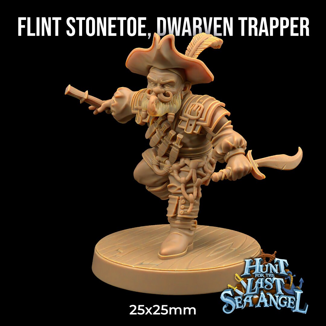 Flint Stonetoe, Dwarven Trapper Hunt for the Last Sea Angel by Dragon ...