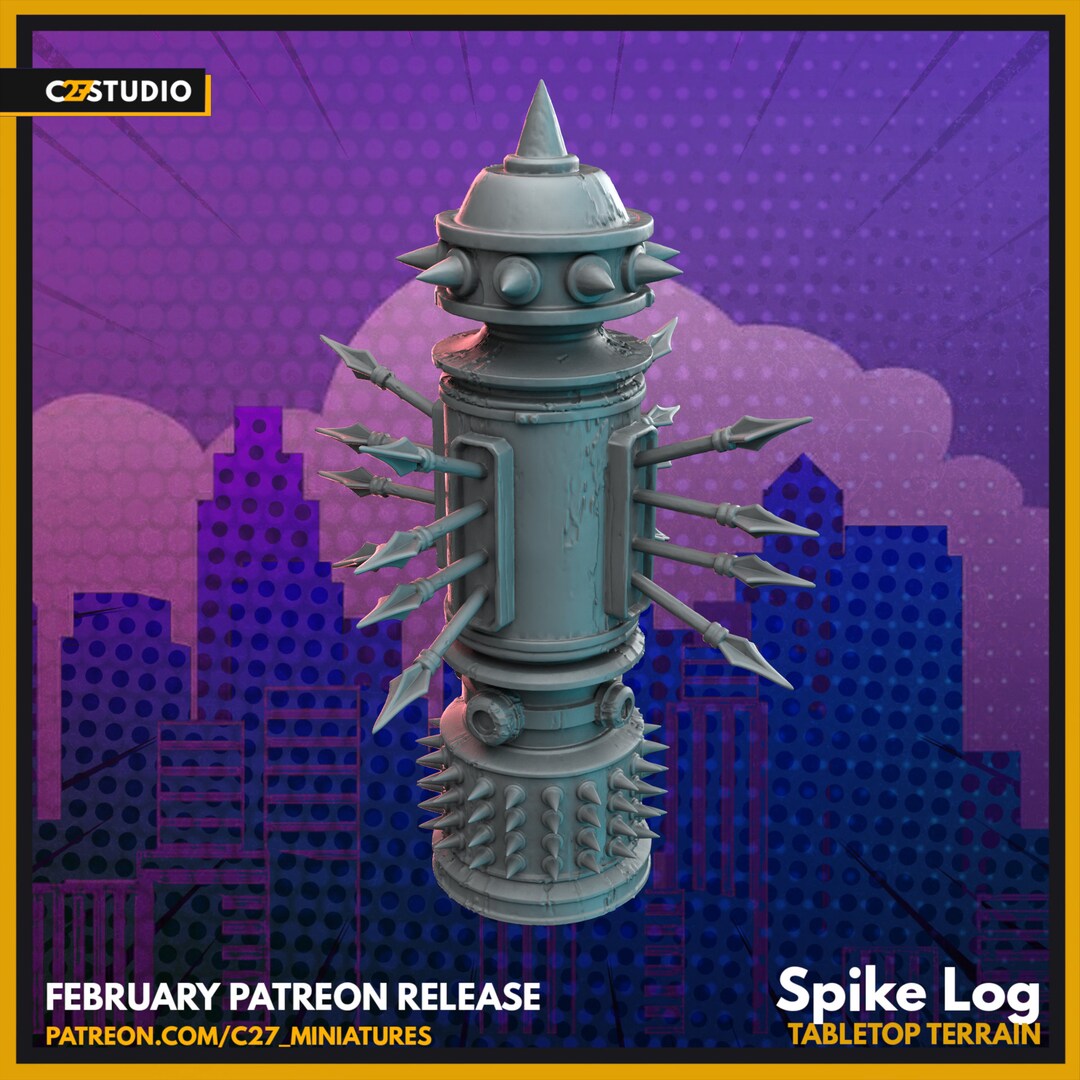 Spike Log by C27 Miniatures Great for Crisis Protocol, Superhero Rpgs ...