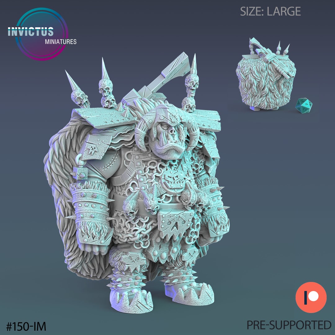 Orc Officer From Space Horde by Invictus Miniatures Great for Cyberpunk ...