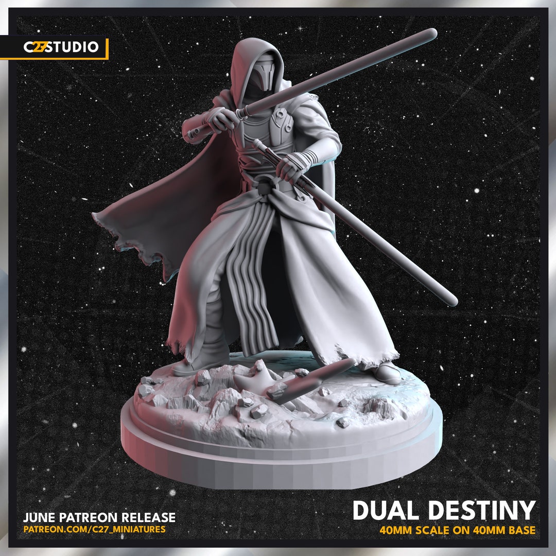 Dual Destiny 40mm on 40mm Base by C27 Miniatures Great for Crisis ...