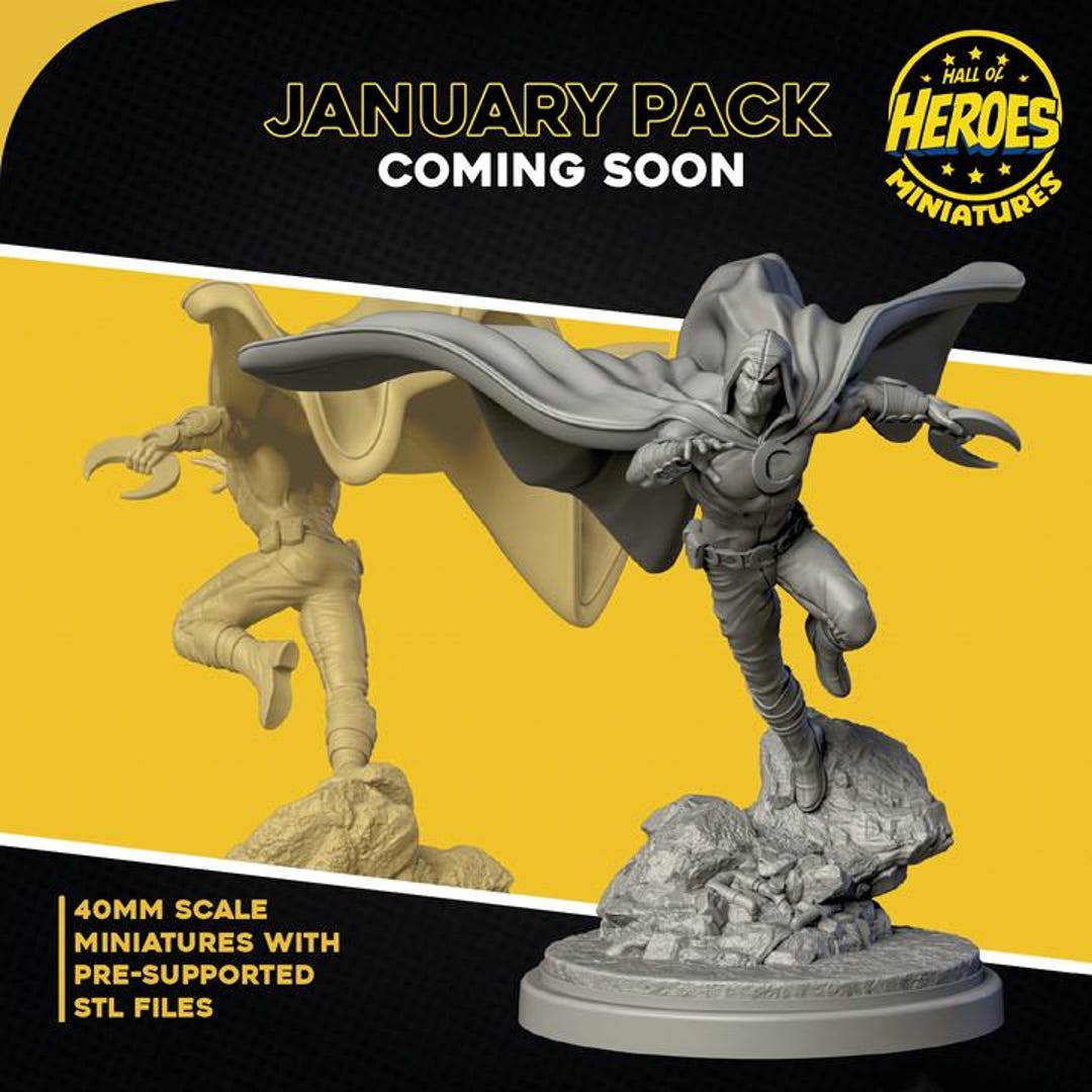 The Lunar Guardian 40mm on 35mm Base by Hall of Heroes Miniatures Great ...