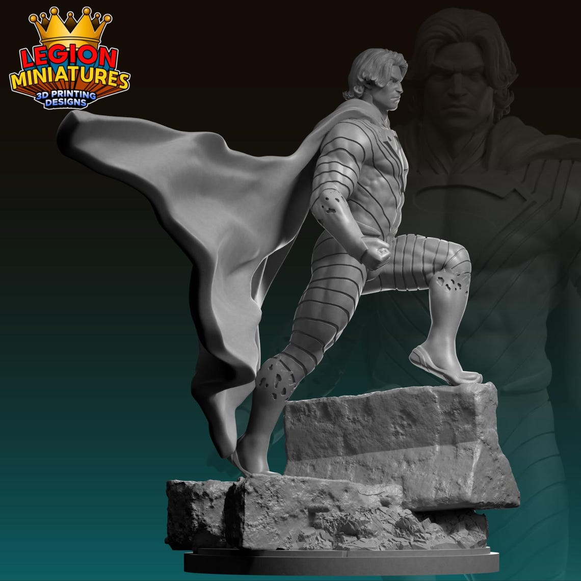 Absolute Strongman 40mm Scale on 35mm Base by Legion Miniatures Great ...