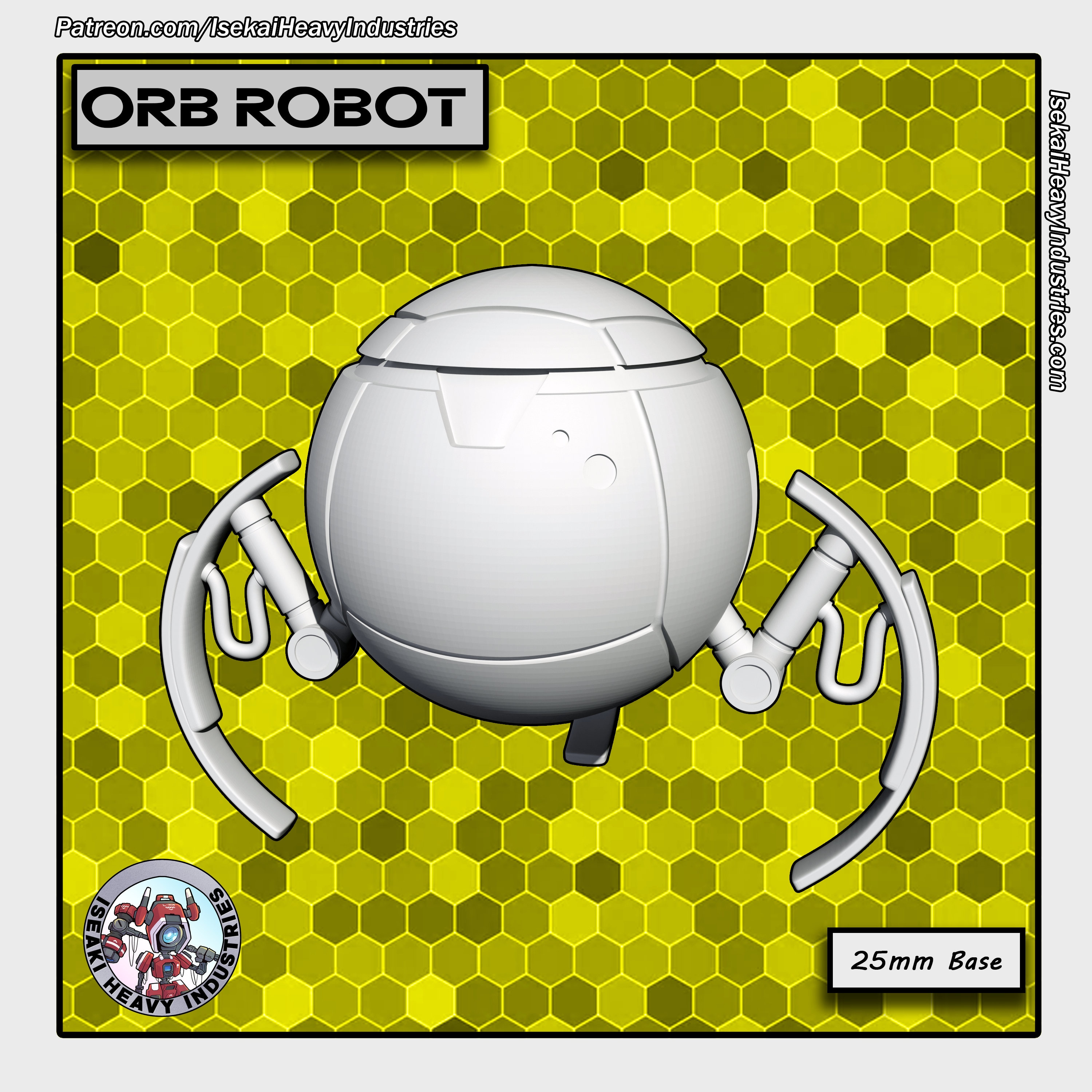 Orb Robot on 25mm Base by Isekai Heavy Industries Great for Crisis ...
