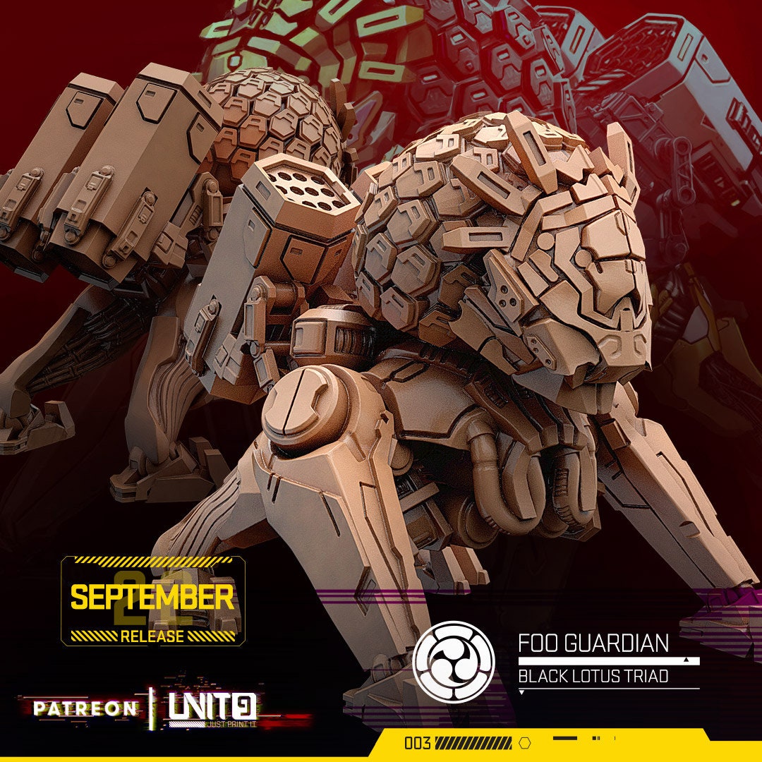 Foo Guardian - Black Lotus Triad From Unit 9 Great for Cyberpunk, Human ...