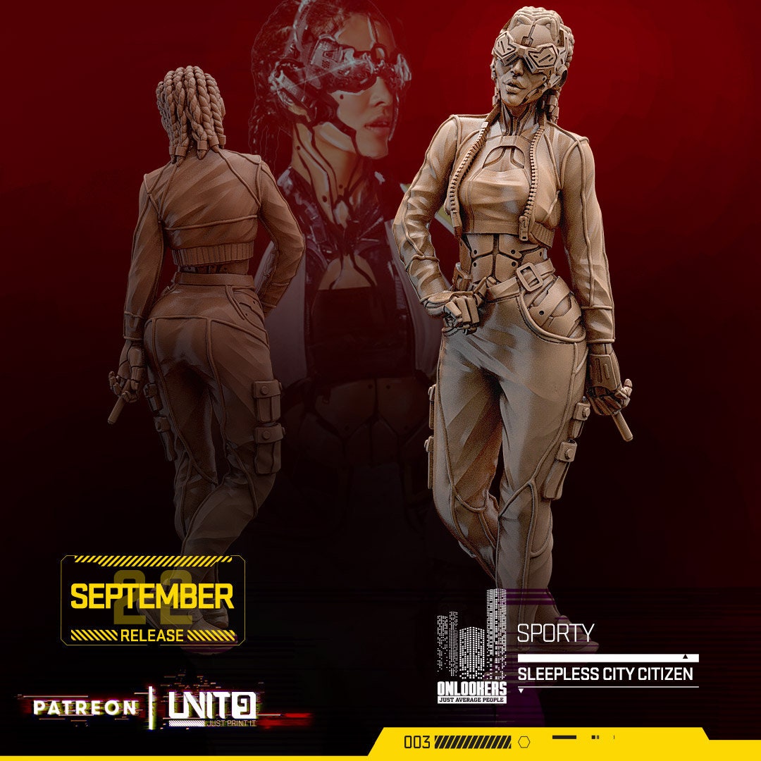 Sporty - Sleepless City Citizen From Unit 9 Great for Cyberpunk, Human ...
