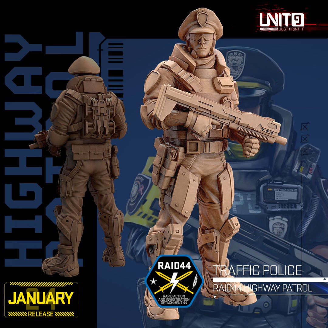 Roadrunner Bob - Raid 44 Highway Patrol From Unit 9 Great for Cyberpunk ...