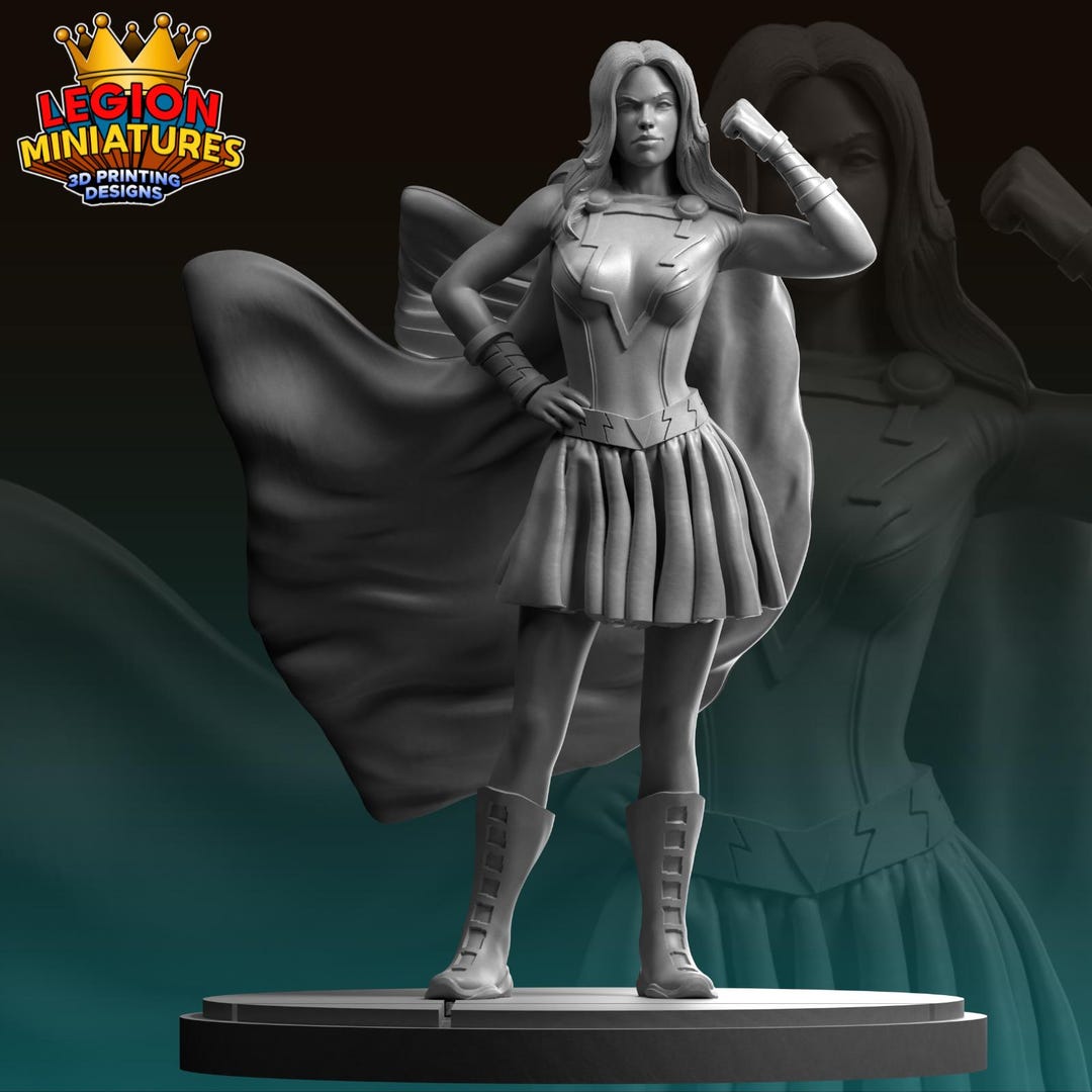 Lady Hero by Legion Miniatures Great for Display, Superhero Rpgs, and ...