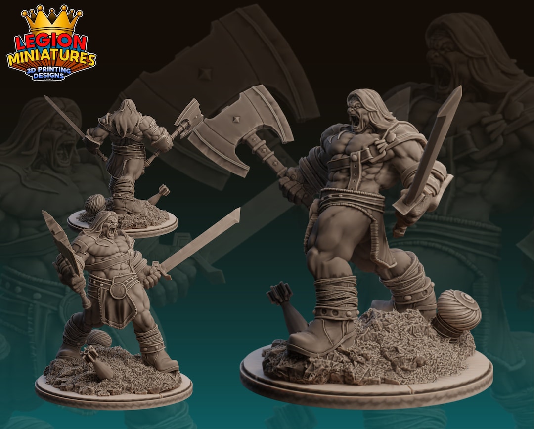 Neanderthal Son by Legion Miniatures Great for Display, Superhero Rpgs ...