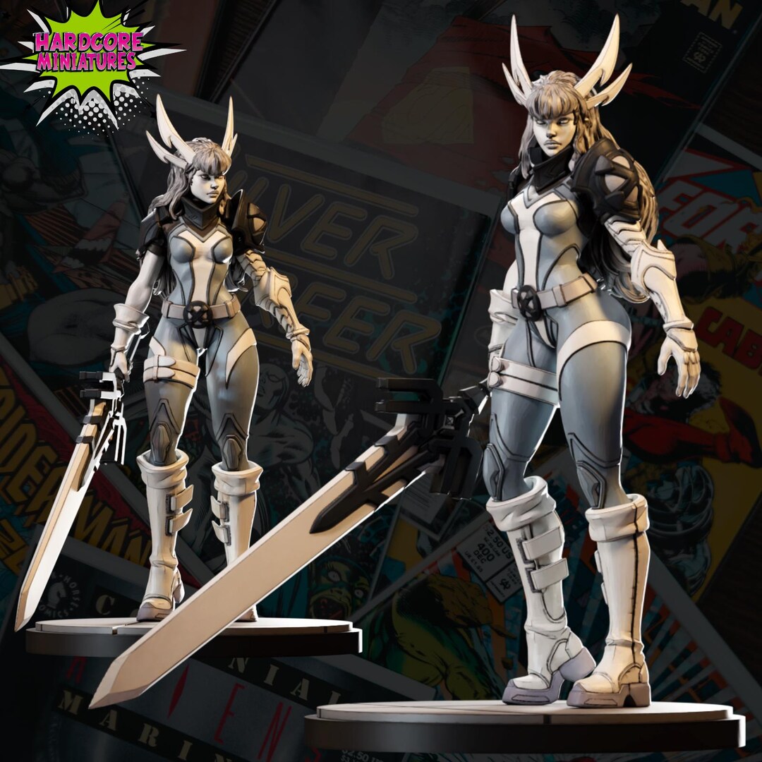 Limbo Queen 40mm Scale on 35mm Base by Hardcore Miniatures Great for ...