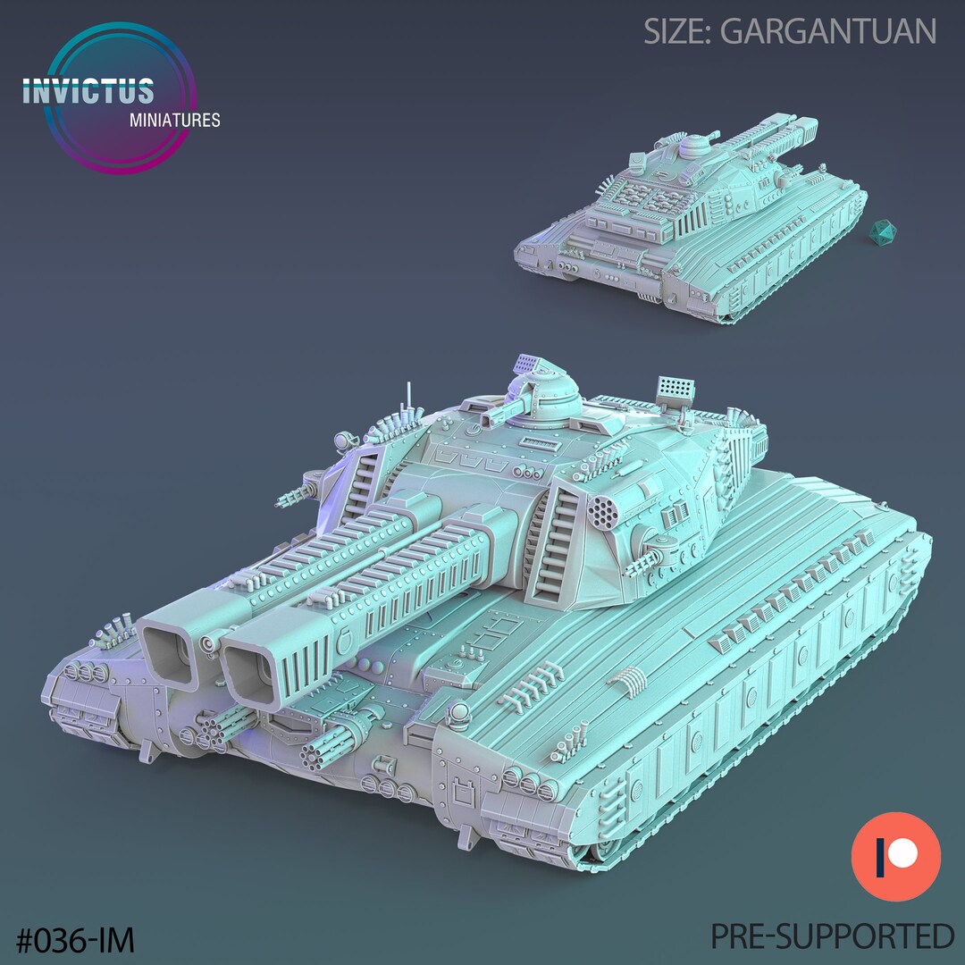 Space Goliath Battle Tank by Invictus Miniatures Great for Cyberpunk ...