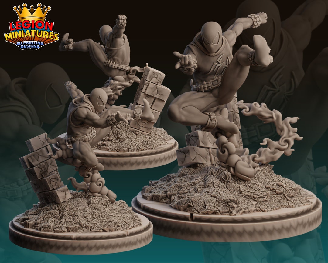 Red Arachnid by Legion Miniatures Great for Display, Superhero Rpgs ...