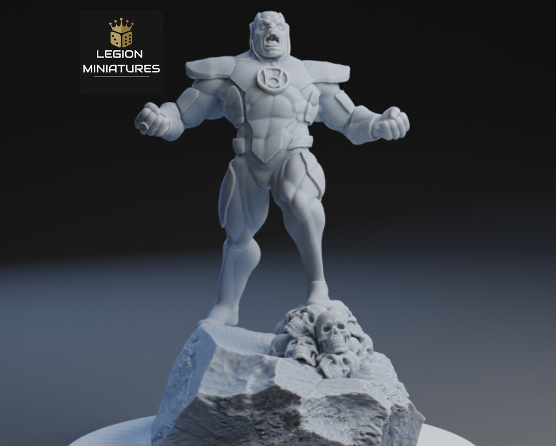 Red Lamp Villian by Legion Miniatures Great for Display, Superhero Rpgs ...